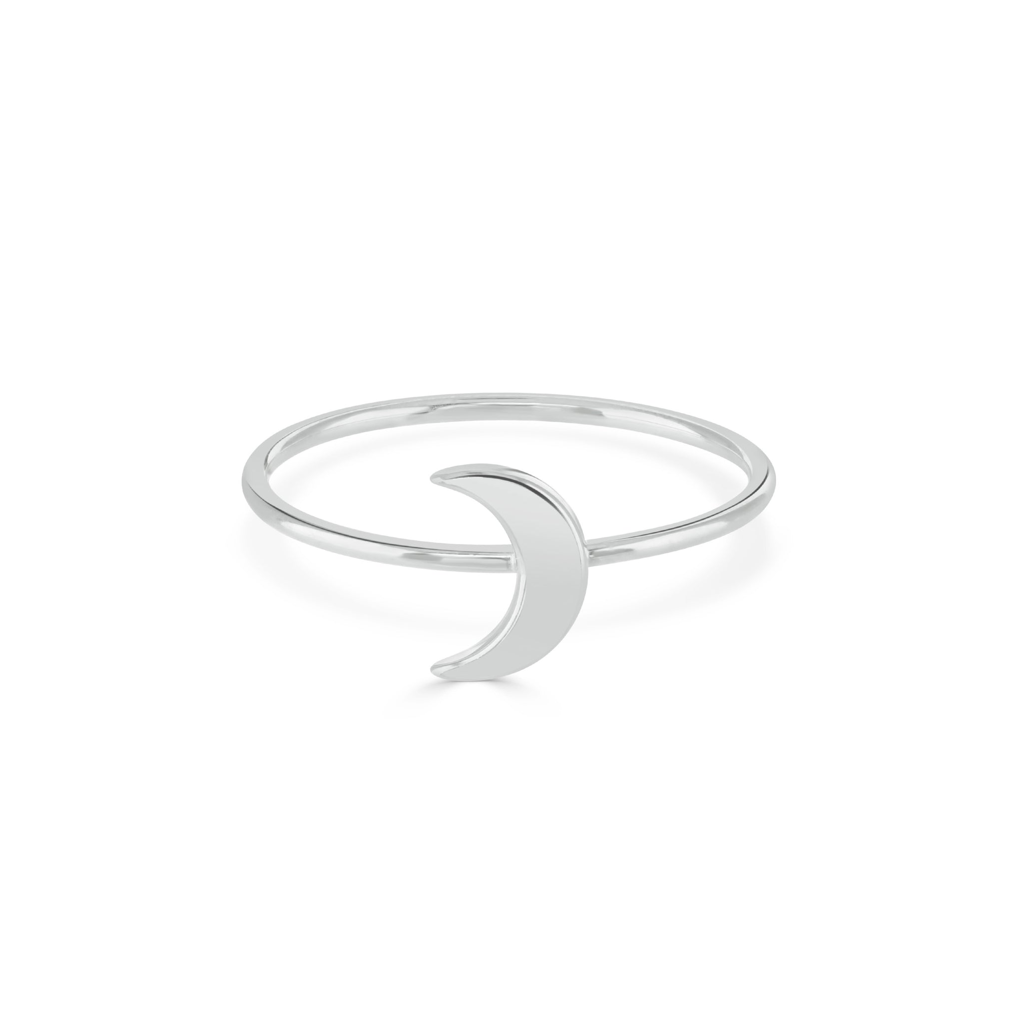 Dainty Moon Stacking Ring - by Laura Gravestock